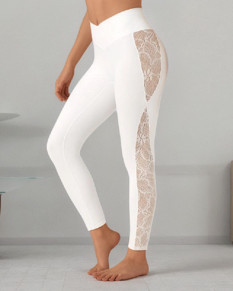 Lace Yoga Leggings – Snazzyin
