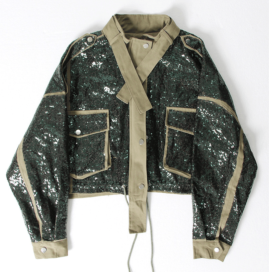 Doris Green Sequin Jacket – Snazzyin
