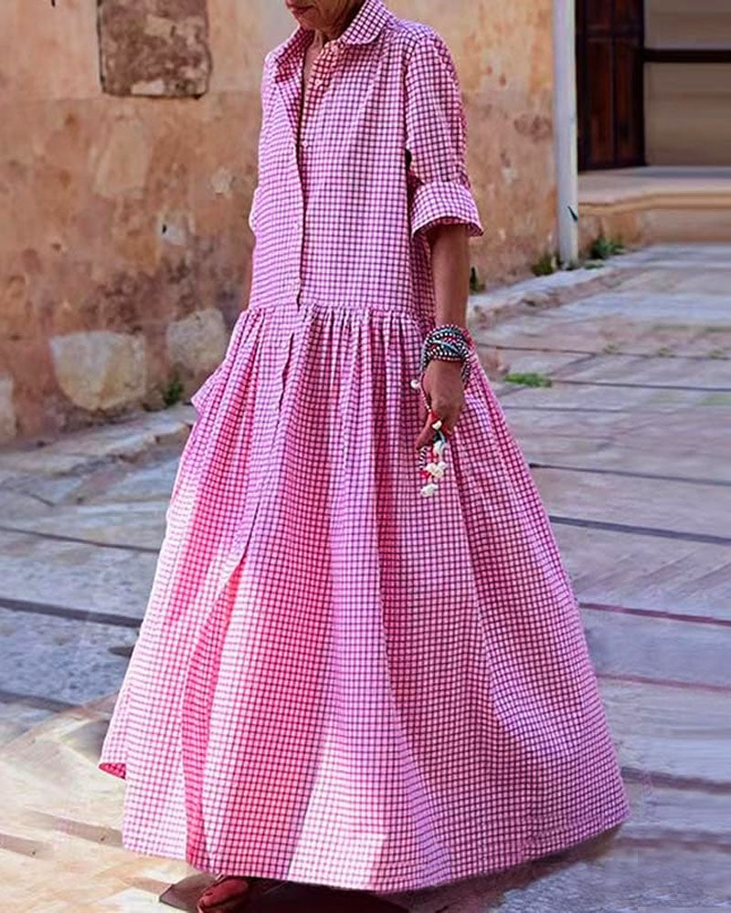 Jeanene Gingham Dress