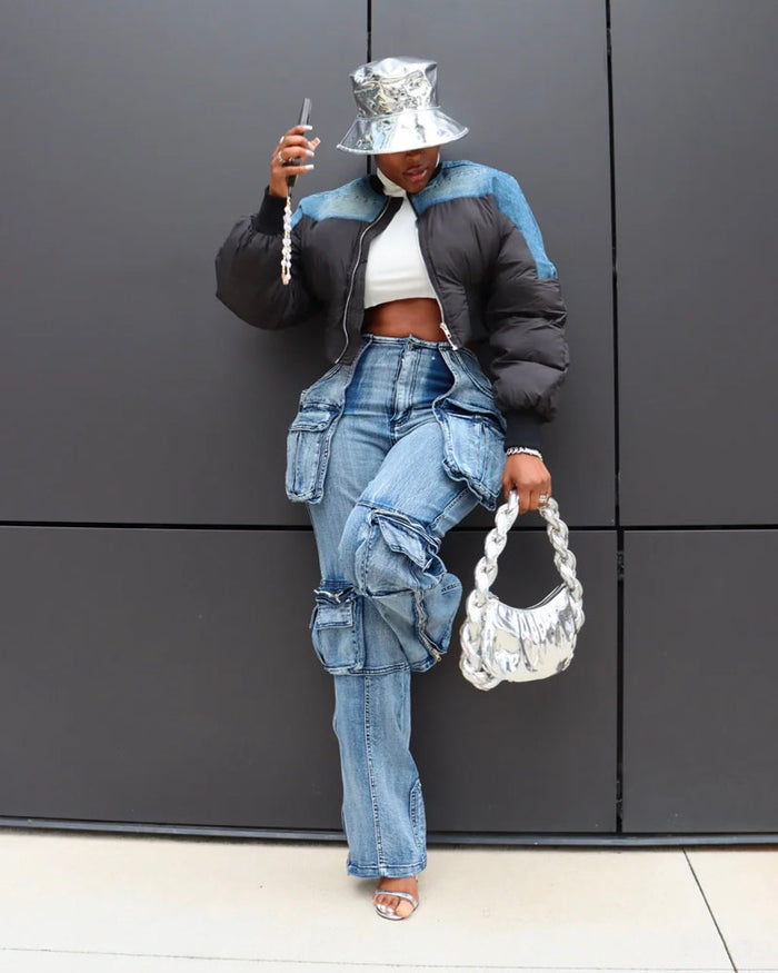Zip & Go Cargo Jeans